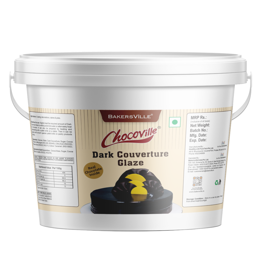 Chocoville Couverture Glaze – Dark – Bakersville