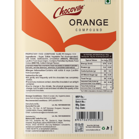 Chocoville Orange Compound Slab – Bakersville