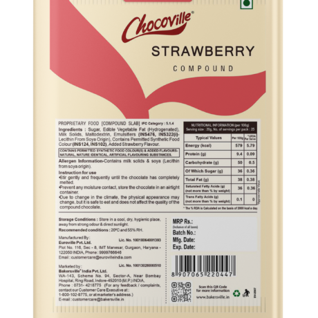 Chocoville Strawberry Compound Slab – Bakersville